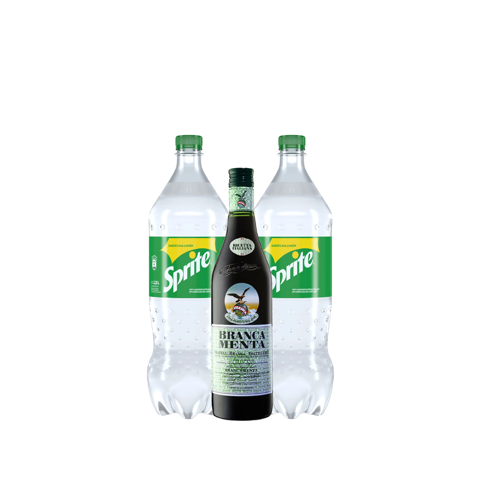 COMBO 1 FERNET BRANCA MENTA 750CC 2 SPRITE 2,25L - Flaming # ...