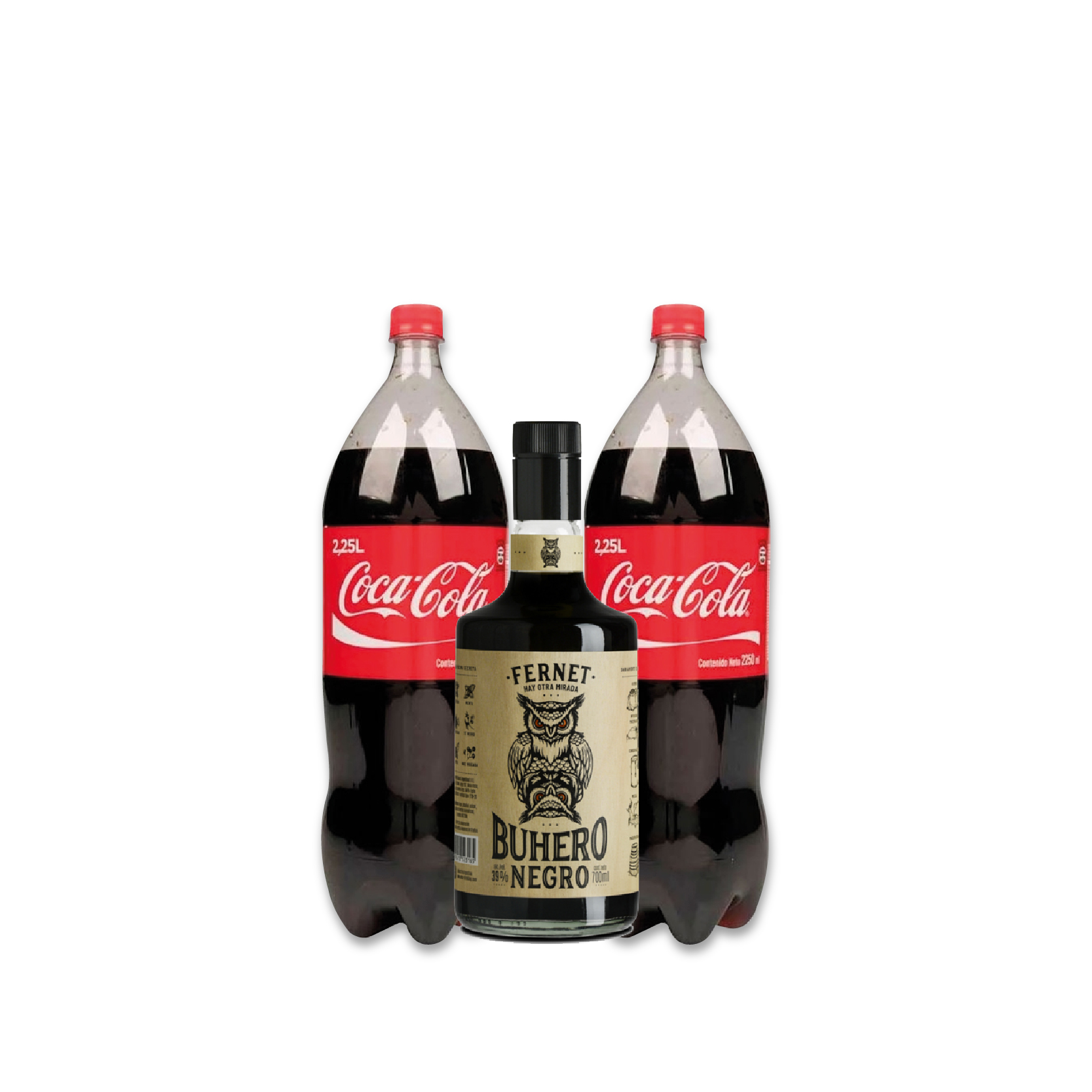COMBO 1 FERNET BUHERO NEGRO 700CC 2 COCA COLA 2,25L - Flaming # ...