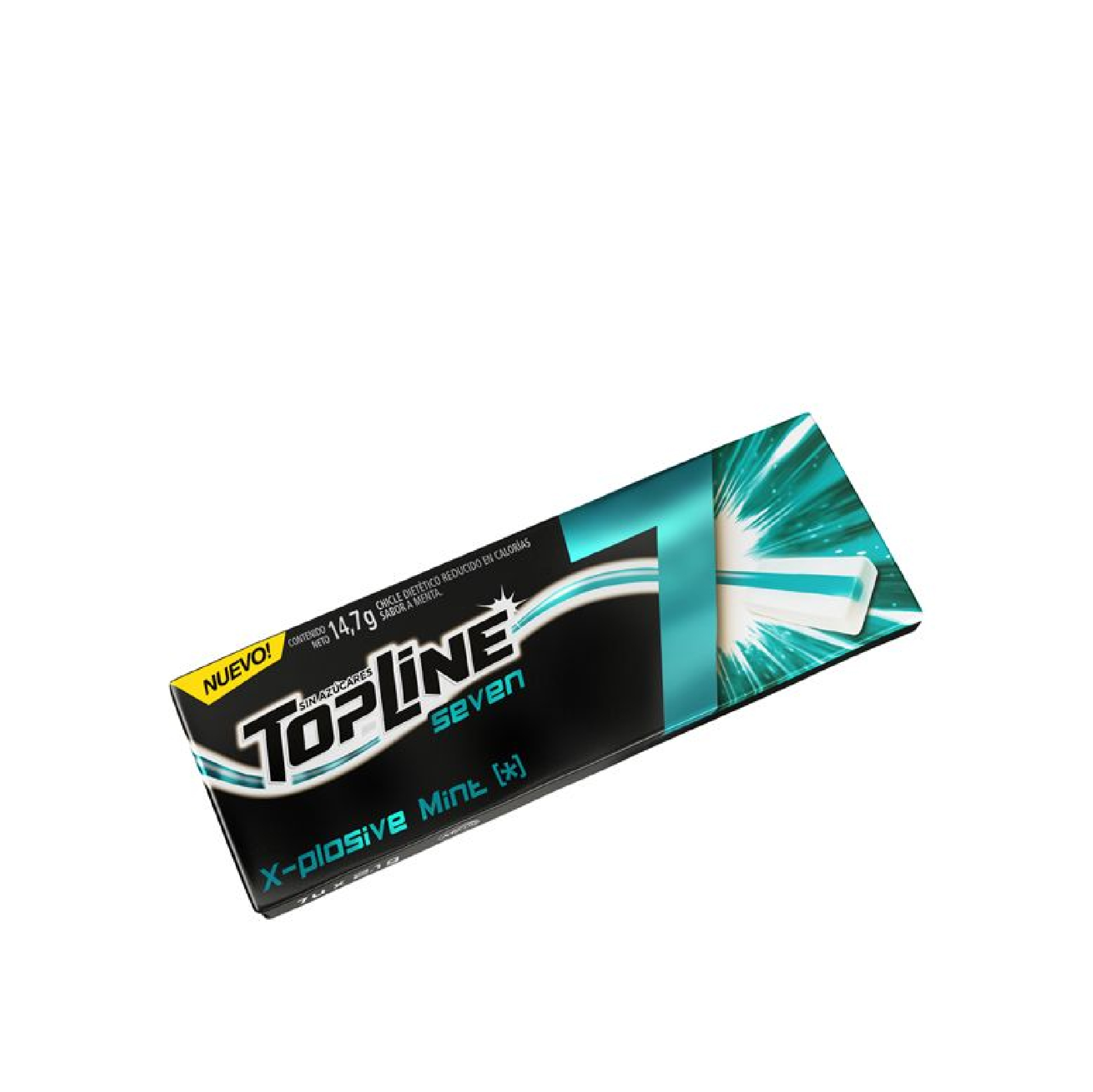 CHICLES TOP LINE SEVEN X-PLOSIVE MINT - Flaming #AcompañamosTusMomentos