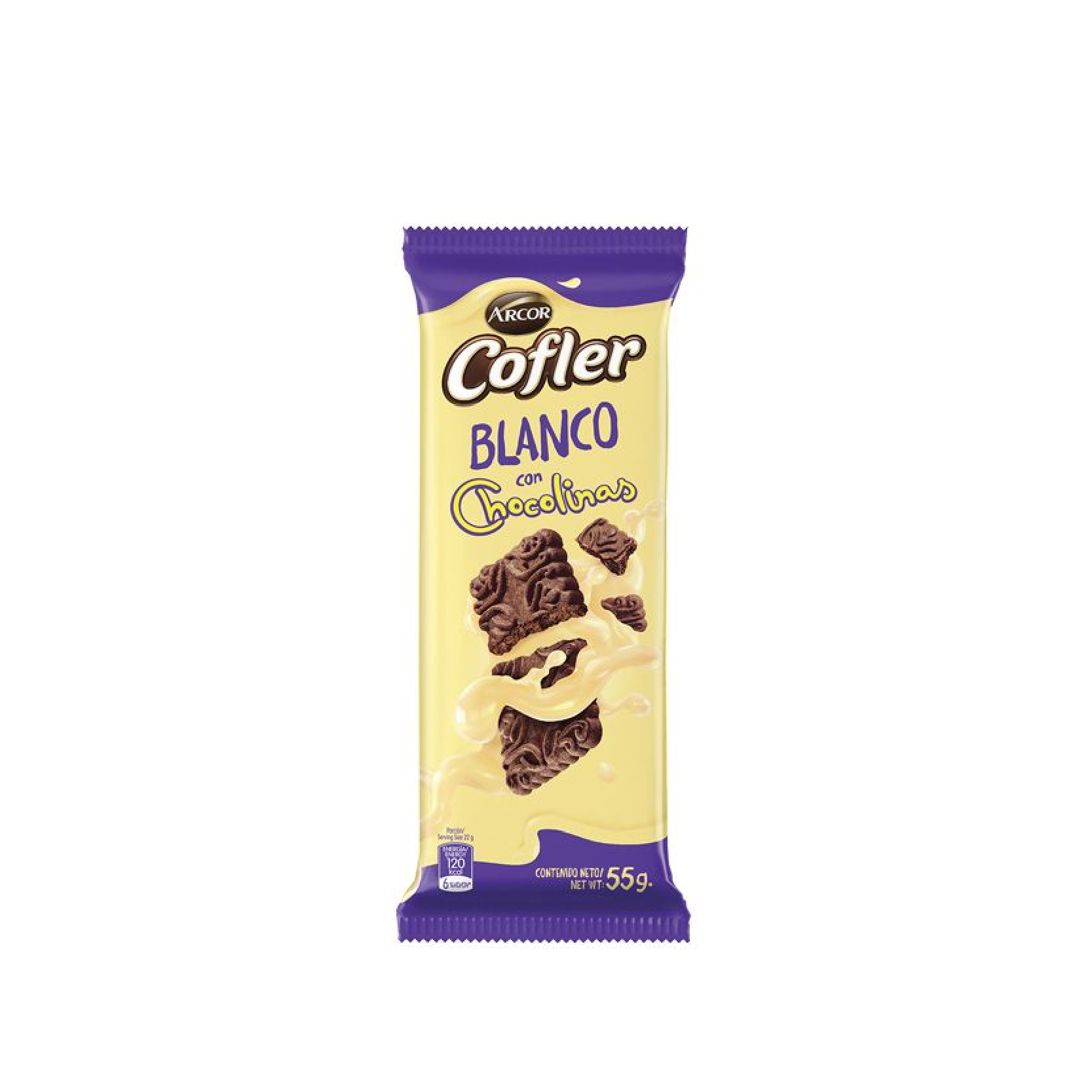 CHOCOLATE COFLER BLANCO CON CHOCOLINAS 55G - Flaming # ...